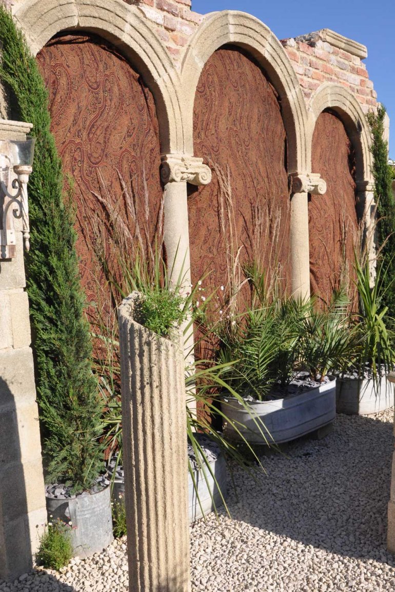 Garden Stone Arches - Italianate Garden - Redwood Stone