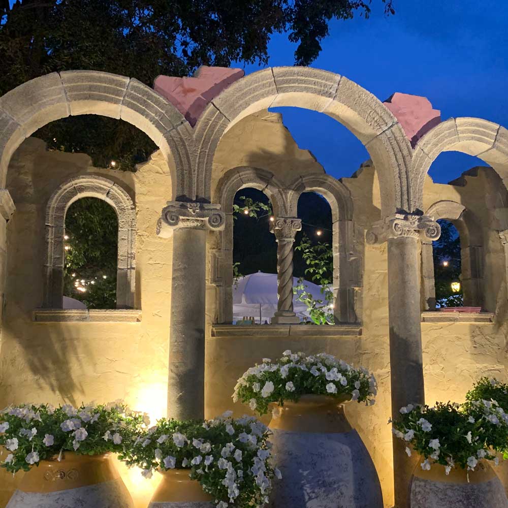 Arched Colonnades - Garden Colonnade Designs - Redwood Stone