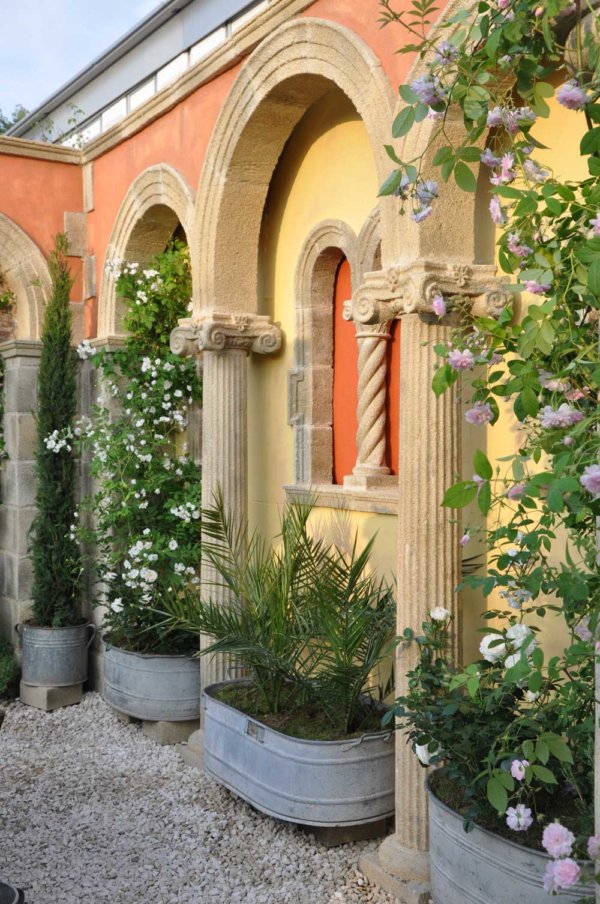 Arched Colonnades - Garden Colonnade Designs - Redwood Stone