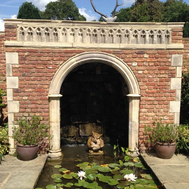 Norman Arch - Garden Folly Components - Redwood Stone