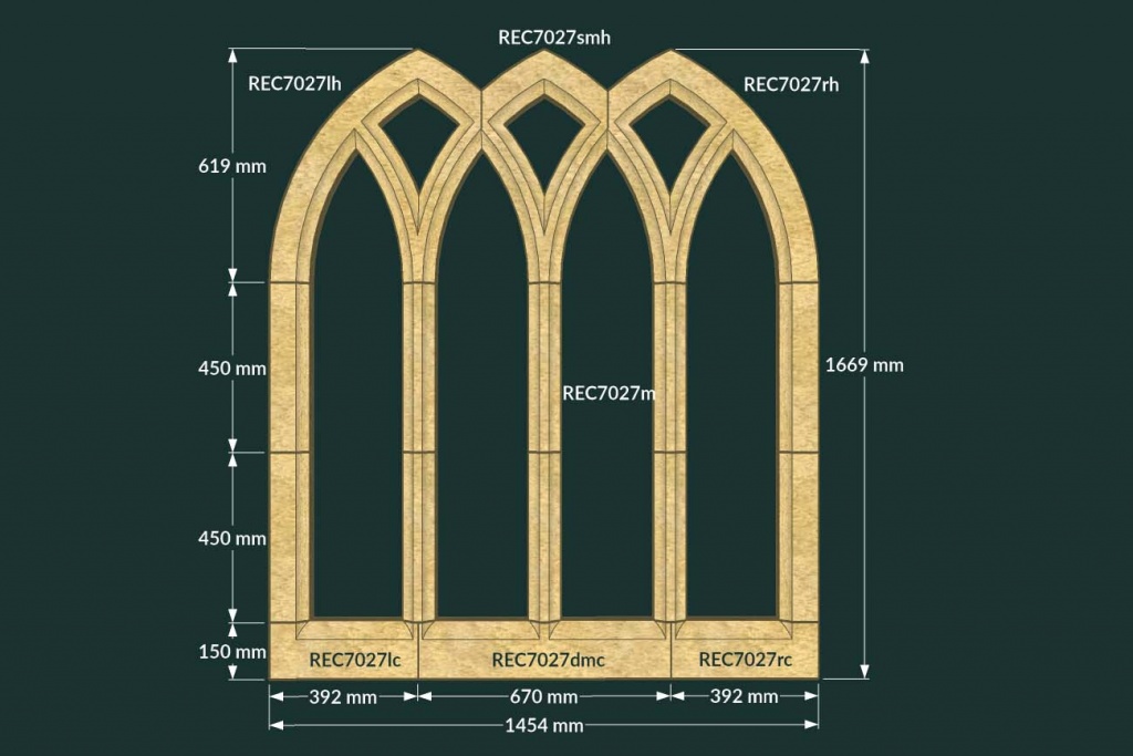Gothic Window - Gothic Windows for sale - Redwood Stone