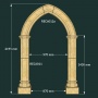 Standard Gothic Arch - Stone Garden Arch - Redwood Stone