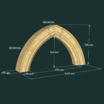 Standard Gothic Arch - Stone Garden Arch - Redwood Stone