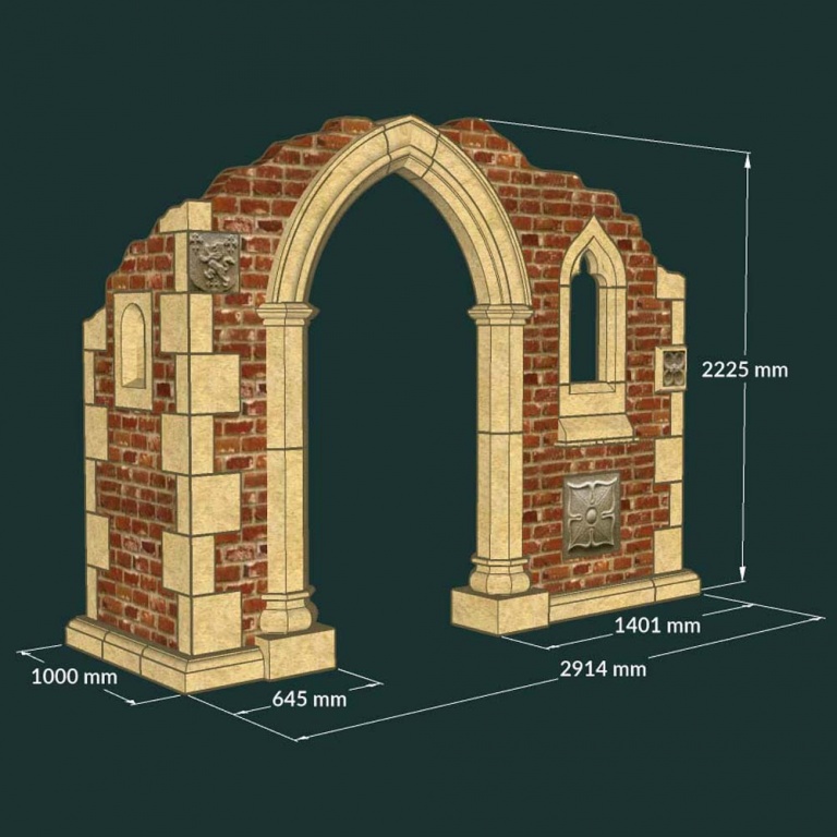 Trefoil Façades - Garden Folly Suppliers - Redwood Stone