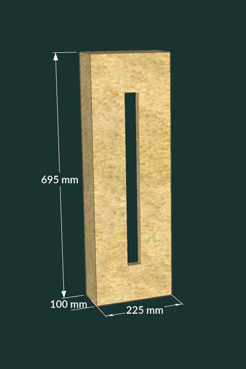 Arrow Slit Window - Folly Castle Fortification - Redwood Stone