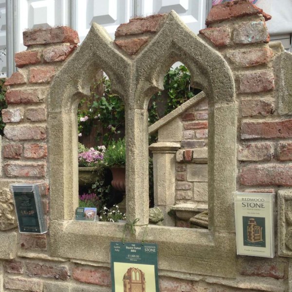 Trefoil & Quatrefoil Windows - Gothic Folly Windows - Redwood Stone