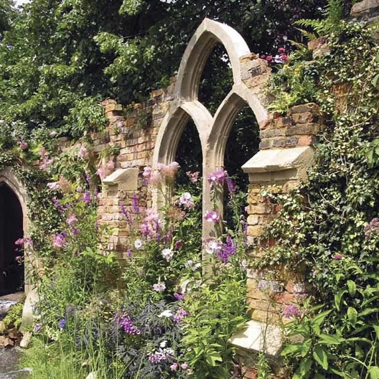 Gothic Arch Windows - Gothic Folly Parts - Redwood Stone