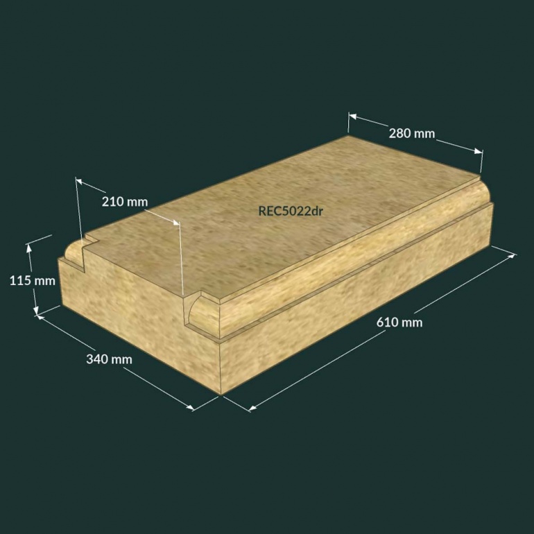 Plinths - Garden Folly Walling - Base Stones - Redwood Stone