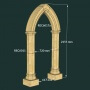 Small Gothic Arch - Arched Doorway - Redwood Stone