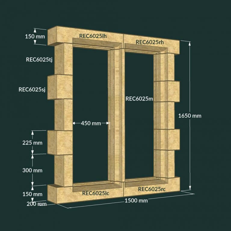 Mullion Windows - Stone Mullion Windows - Redwood Stone