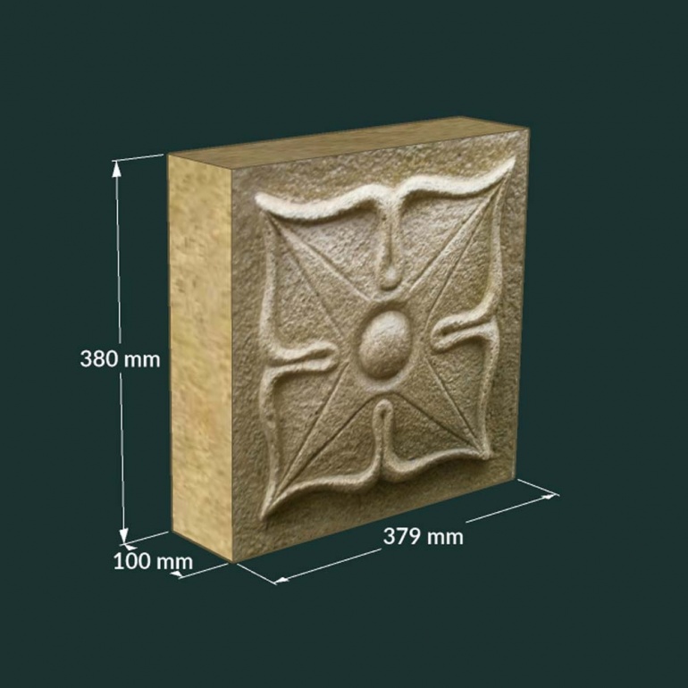 Features - Folly Features - Gothic Panel - Parapet - Redwood Stone