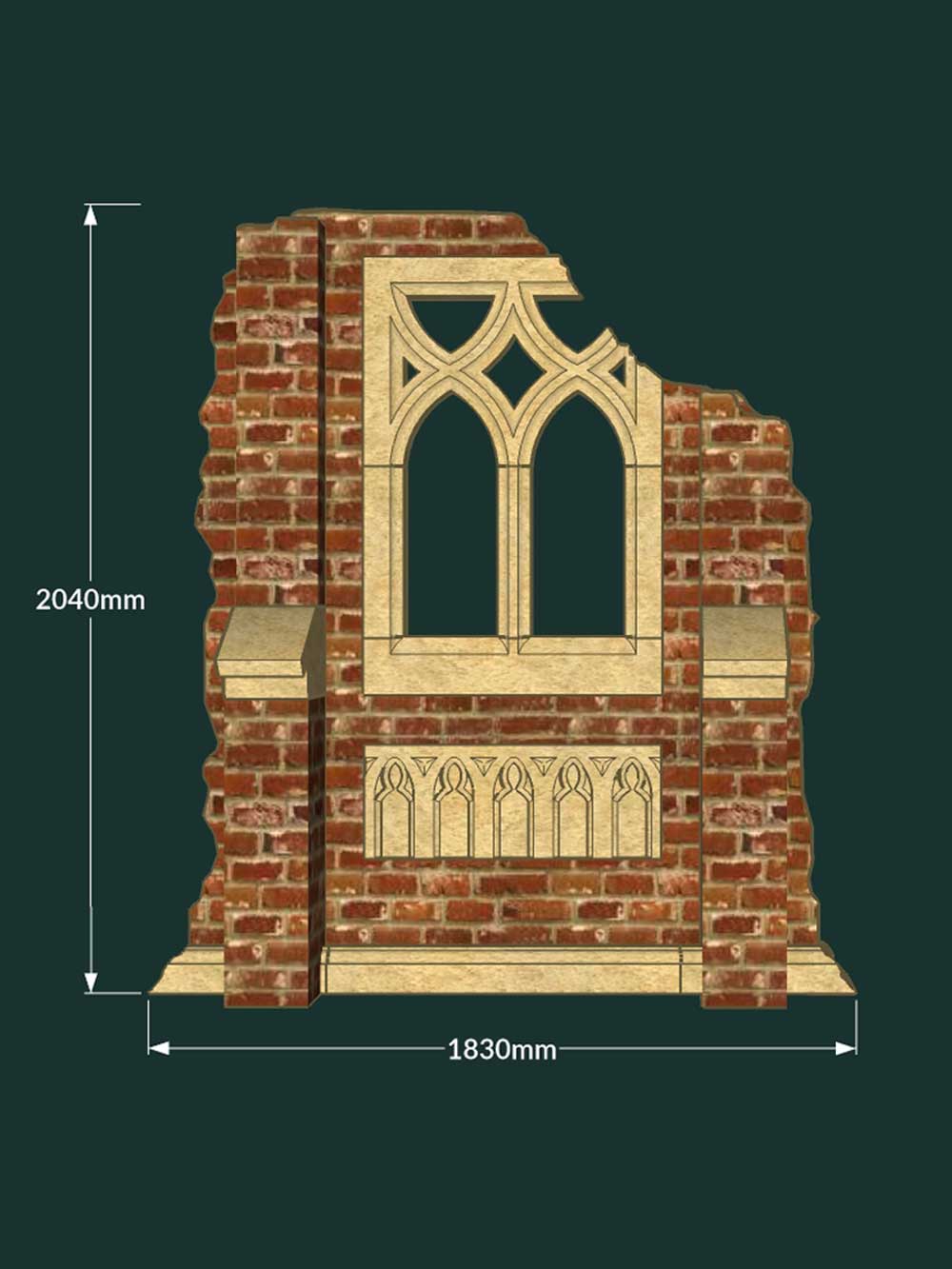 Buttressed Windows - Characterful Garden ideas - Redwood Stone