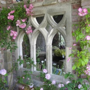 Tracery Window - Gothic Tracery Window - Redwood Stone