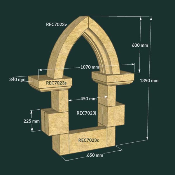 Bell Tower Window - Stone Feature Windows - Redwood Stone