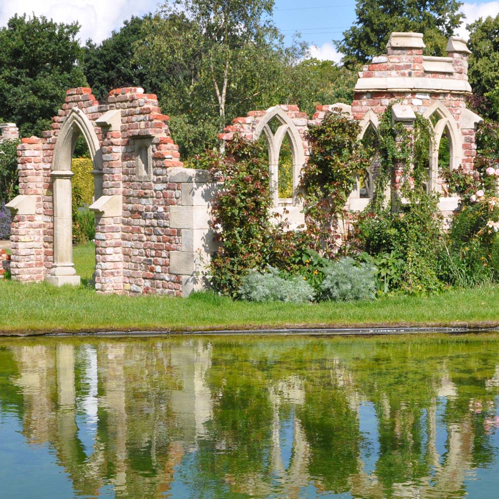 Ruined Bay Turrets - Walled Garden - Redwood Stone