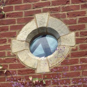 Oval Gothic Window - Round Stone Gothic Windows - Redwood Stone