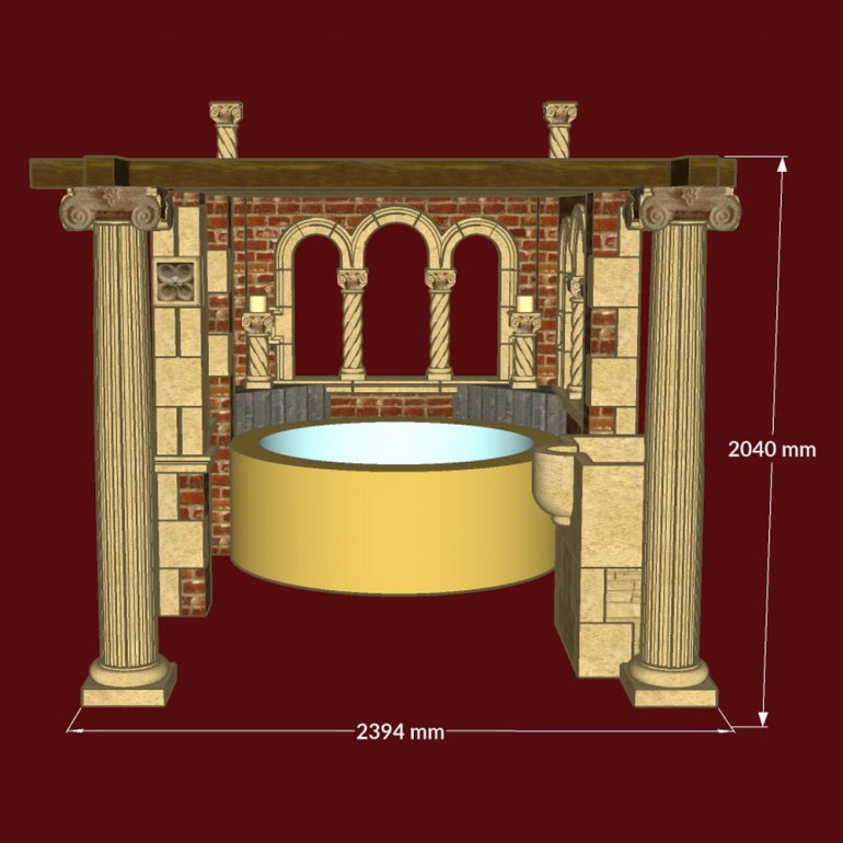 Spa Surround - Garden Hot Tub & Spa Surround Ideas - Redwood Stone