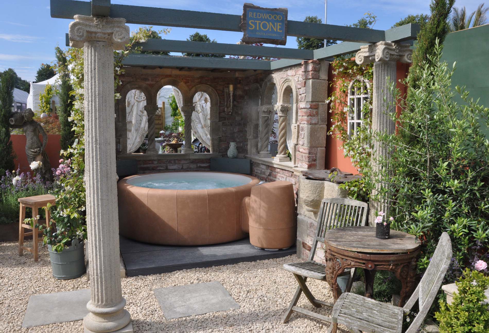 Redwood Stone - Folly & Garden - The Stoneworks, Wells, Somerset