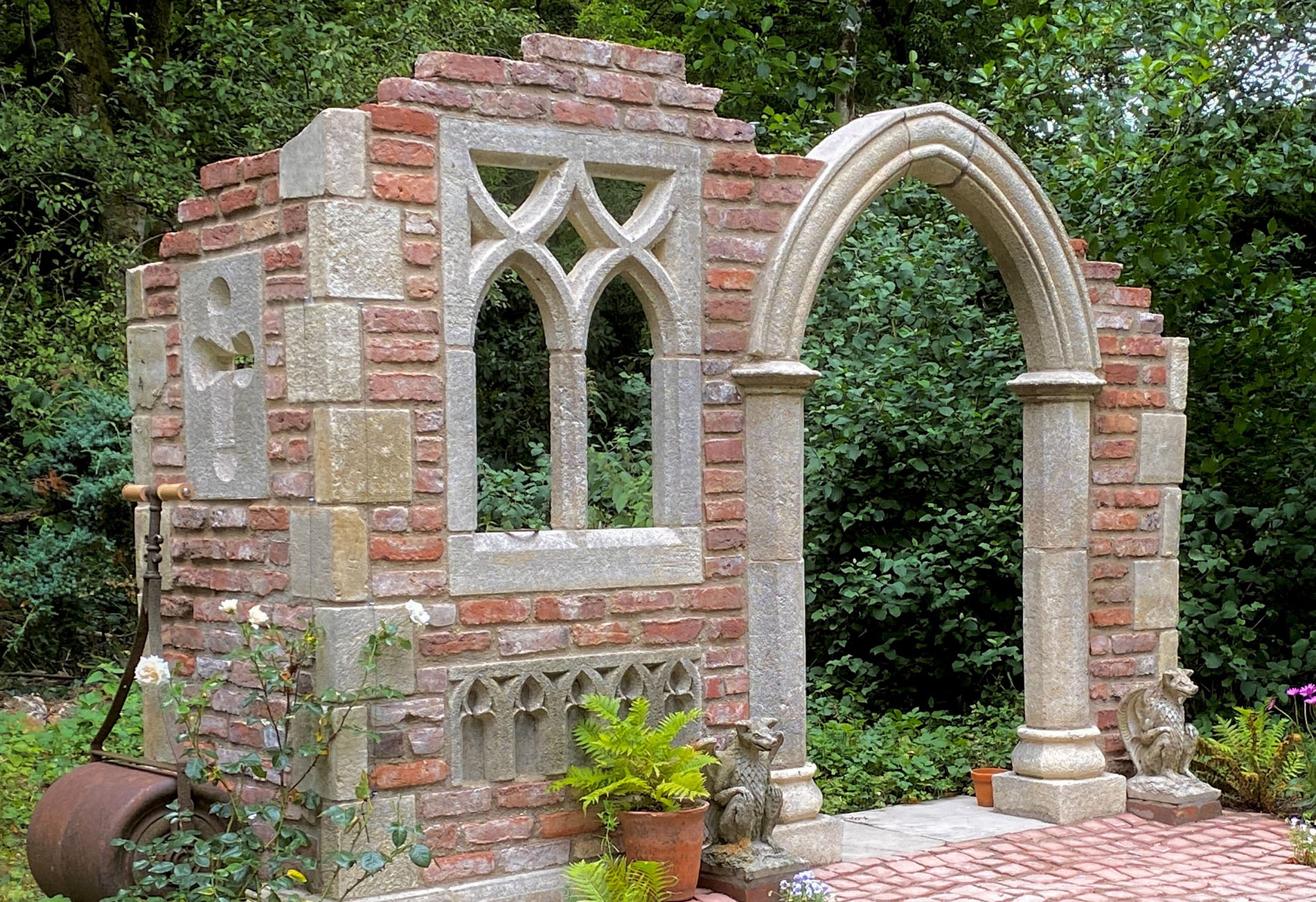 Redwood Stone - Folly & Garden - The Stoneworks, Wells, Somerset