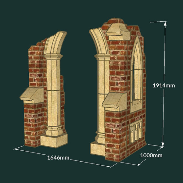 Buttressed Arches - Characterful Garden ideas - Redwood Stone
